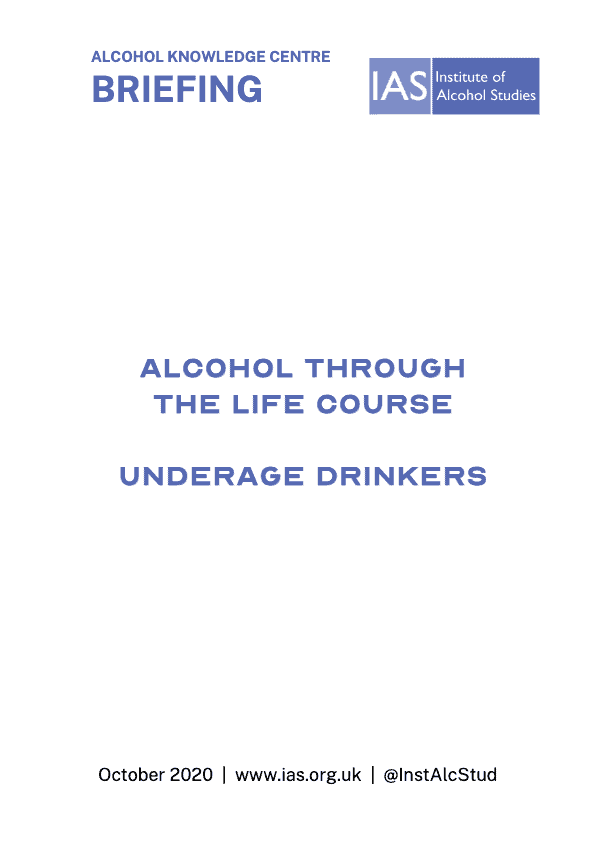Alcohol through the life course: Underage drinkers - Institute of ...