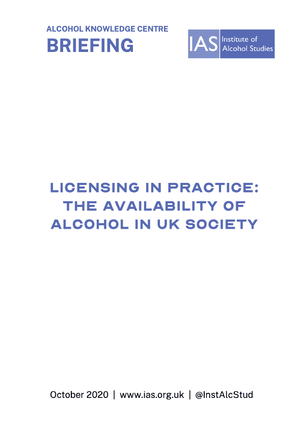 Licensing in practice: the availability of alcohol in UK society ...